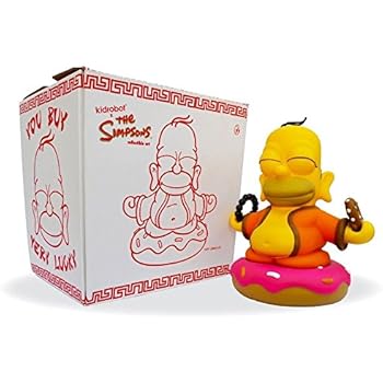 Amazon.com: Kidrobot The Simpsons Homer Buddha Mini Figure: Kidrobot ...