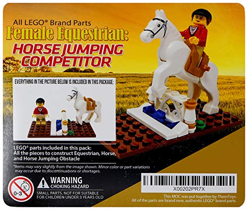 LEGO Horseback Riding Girl with Poseable Horse - Custom Female ...