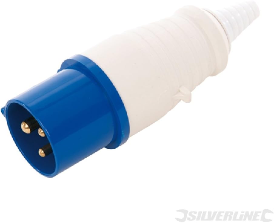 Caravan & Camping Blue Hook Up Plug 16A 240v: Amazon.co.uk: Garden ...