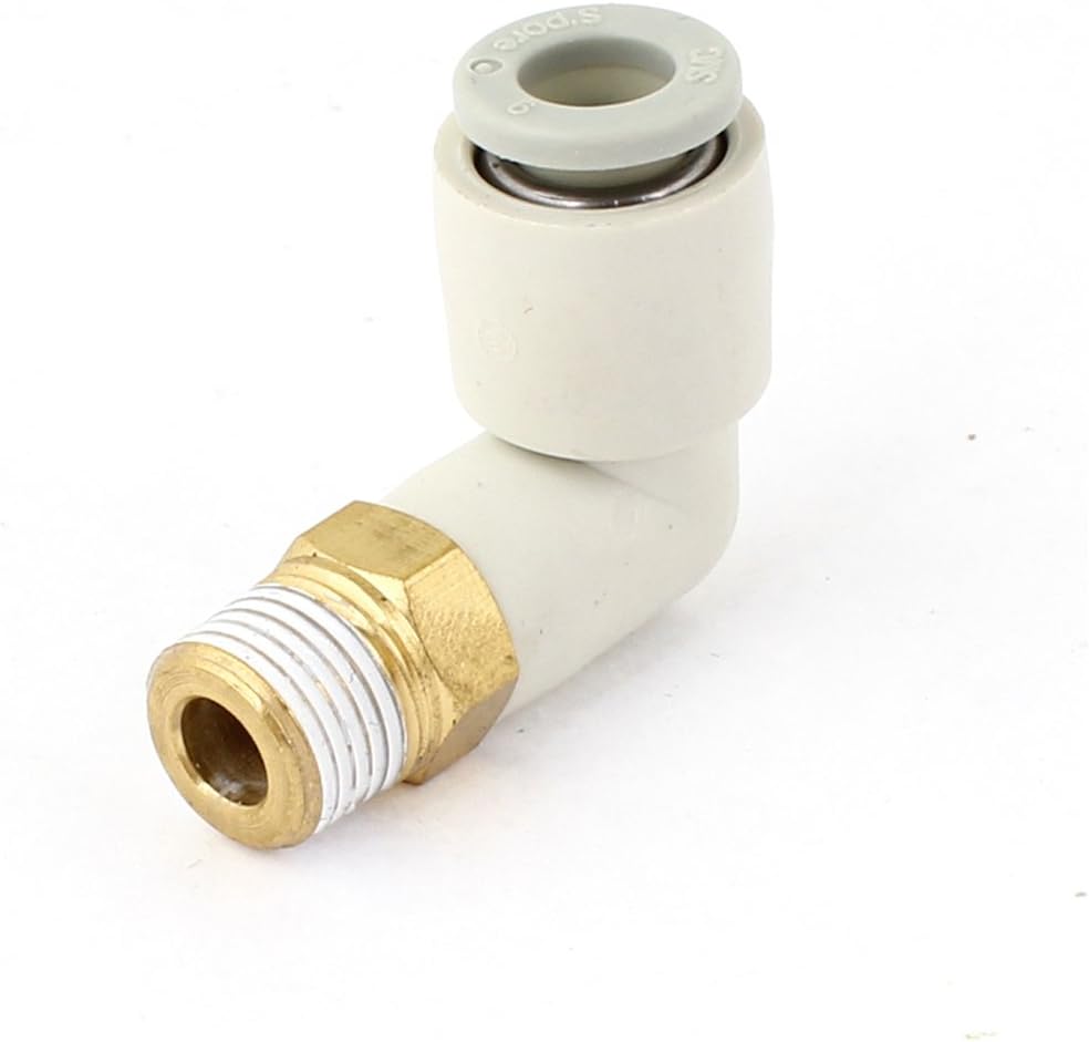 Neumático 6 mm x 0,32 cm PT de codo tipo L tubo en forma de un montaje ...