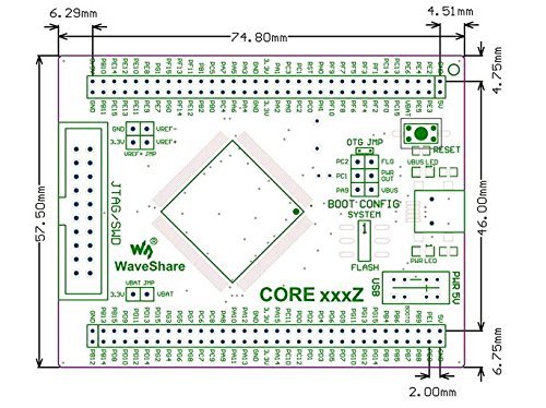 Puuli Development STM32 Core Board for STM32F103ZET6 STM32F103 - Want It All