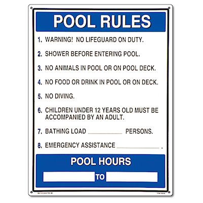 Onlinepoolshop.com : Poolmaster 40326 General Commercial Pool Rules ...