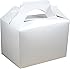 24 x White Plain Party Boxes Food Toy Loot Lunch Cardboard Gift Wedding ...
