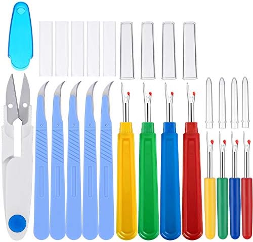 Seam Ripper for Sewing and Thread Remover Kit, 4 Big and 4 Small Sewing ...