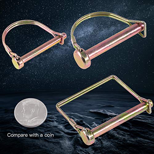 Keadic 20 Pieces Shaft Locking PTO Pin Assortment Kit, Including 1/4 ...