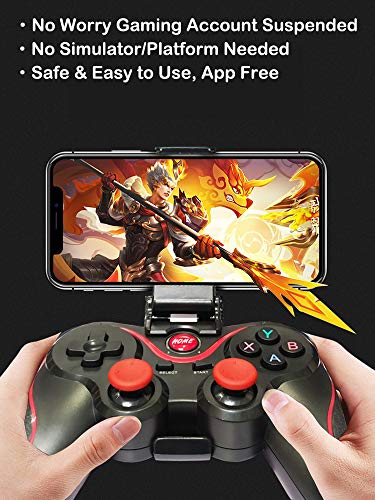 Mobile Game Controller, Megadream Wireless Key Mapping Gamepad Joystick Perfect for PUBG ...