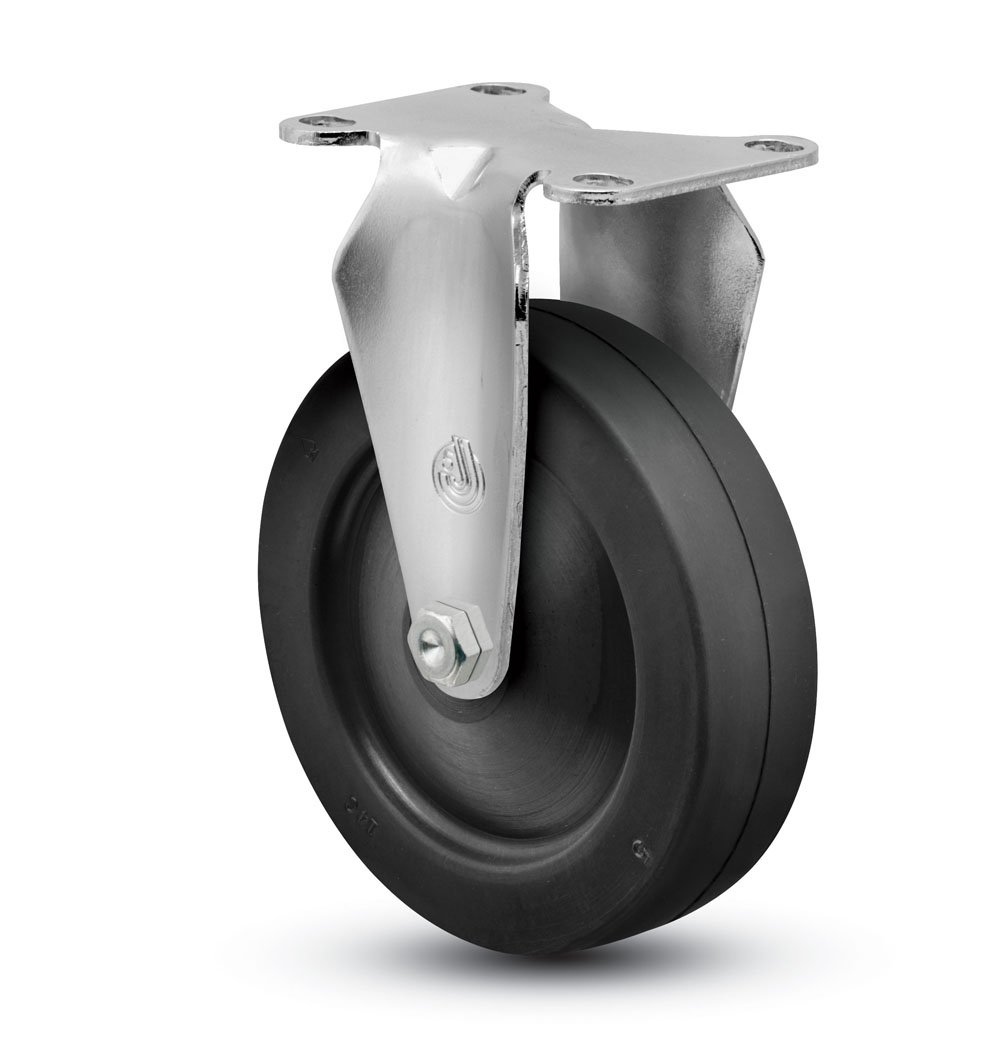 Jarvis 30 Series 3 Diameter Cushion Rubber Wheel Rigid Plate Caster jarvis-30-series-3-diameter-cushion-rubber-wheel-rigid-plate-caster