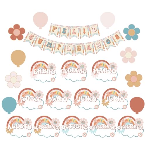 Mua Weekgrat Groovy Spanish Happy Birthday Bulletin Board Set Back to ...