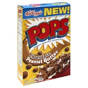 Amazon.com: Kellogg's Corn Pops Chocolate Peanut Butter Cereal, 14.7 ...