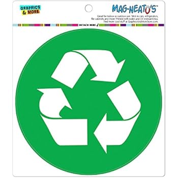 Amazon.com: Graphics and More Recycle Green Automotive Car Refrigerator ...