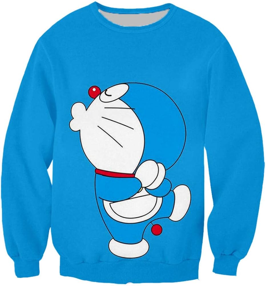 YHKYGM Doraemon-Sweatshirt with Zipper and 3D Print For Mens and Woman ...