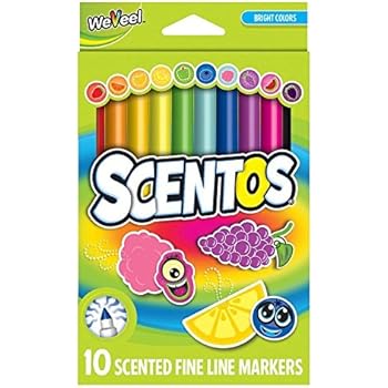 Amazon.com: Crayola 10 Ct Silly Scents Washable Scented Markers: Toys ...