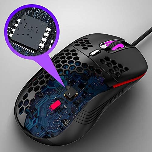 D110 Gaming Mouse RGB Colour Pro 7200 DPI Braided Wire Programmable Pro ...
