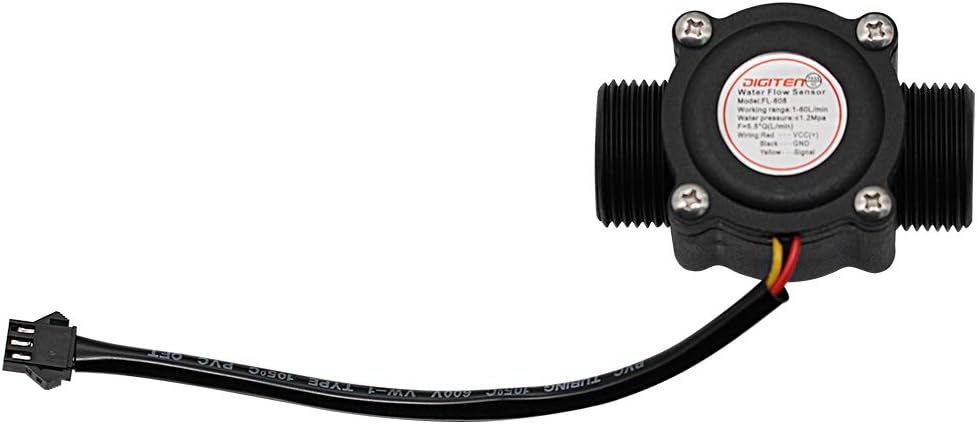 DIGITEN G3/4″ Water Flow Hall Sensor Switch Flow Meter Flowmeter ...