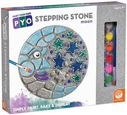 MindWare Paint Your Own Stepping Stone Kit - Mosaic Moon and Stars ...