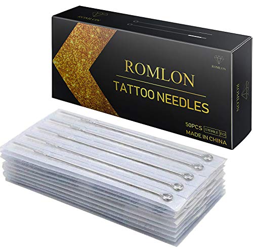 Amazon.com: Romlon Tattoo Needles Set - 100Pcs Disposable Sterile Mixed Assorted Tattoo Needles ...