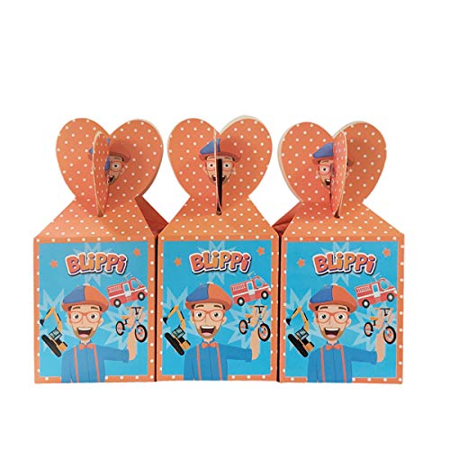 12 pcs BLippi candy gift boxes, BLippi themed party supplies, children ...