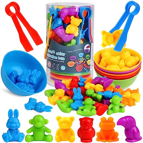 Counting Animals Color Sorting Matching Games with Sorting Bowls ...
