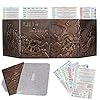 CZYY DND Dungeon Master Screen Faux Leather Embossed Dragon & Mimic ...