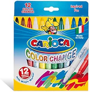 Amazon.com : Carioca 12 Color Change Marker- Magic Pens - Made in Italy ...