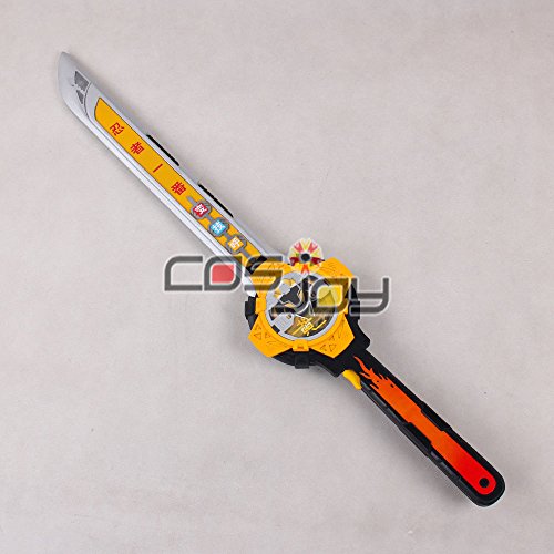 Buy Cosjoy 34" Power Rangers Shuriken Sentai Ninninger Yellow Ninja PVC ...