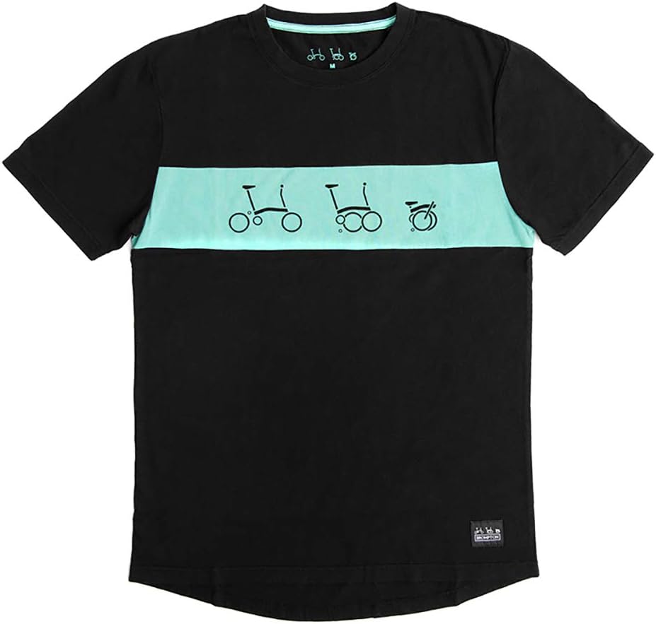Brompton Logo Collection T-Shirt 2020 Black / Turkish Green S Small ...