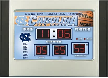 Amazon.com : North Carolina Tar Heels Scoreboard Desk Clock : North ...