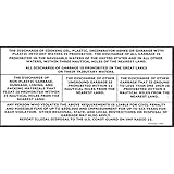 MARPOL annex V discharge placard: International Maritime Organization ...