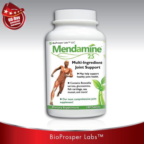 Mendamine 25 Supplément ingrédients conjointe avec glucosamine ...