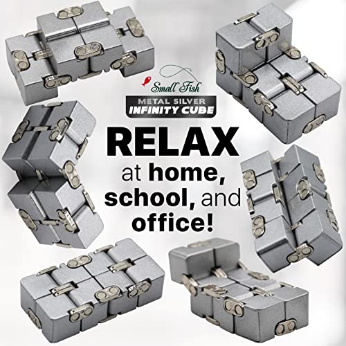 Metal Infinity Cube Fidget Toy for Kids, Teens, and Adults, Best Desk ...