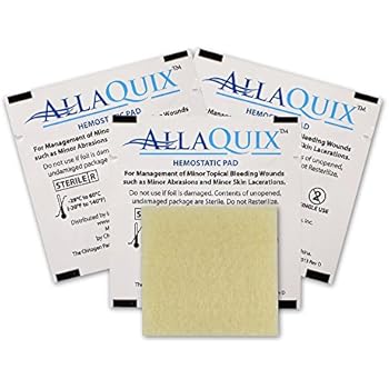 Amazon.com: (Pack of 3) AllaQuix Stop Bleeding Pad • (SMALL 1-inch ...