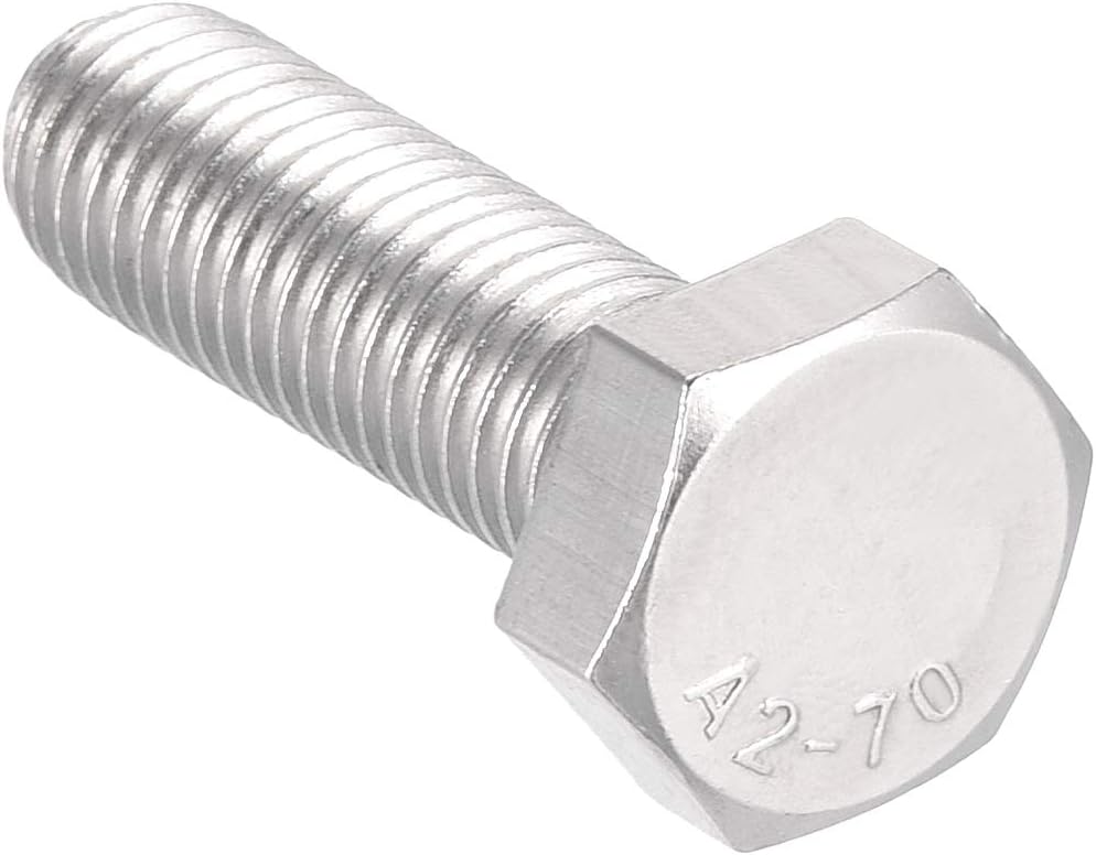 Sourcingmap M12 - Bullone a testa esagonale sinistra M12 M12-1,75 x 40 ...