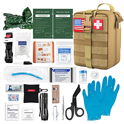 Emergency First Aid Kit with Chest Seals, Naso Tube and Splint ...