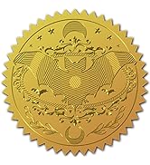Amazon.com: CRASPIRE 2" Gold Foil Sticker Medal First Place 100pcs ...