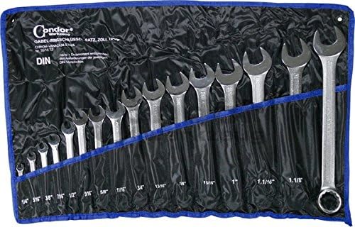 16 Combination Spanner Set, Inch, 1/4 x 1.1/4 Inch – BigaMart