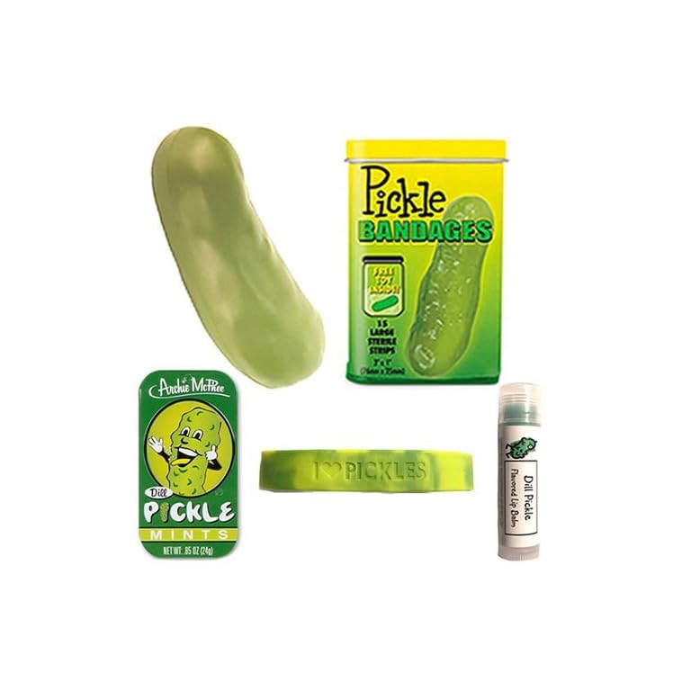Pickle Lovers Gift Pack (5pc Set) – Pickle Bandages, Lip Balm, Air ...