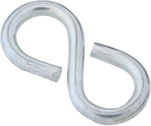 National Hardware N121-350 V2072 Closed S Hooks in Zinc plated, 5 pack ...