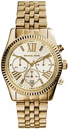 سعر Michael Kors Lexington Women's Gold Dial Stainless Steel Band Watch ...