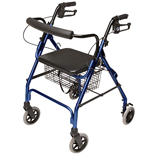 Lumex Walkabout Lite Rollator with Seat, Lightweight 14.5 lb.Walker ...
