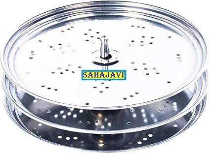 Buy Sahajavi Stainless Steel 3 Plates Idiyappam Puttu Stand/Plates ...