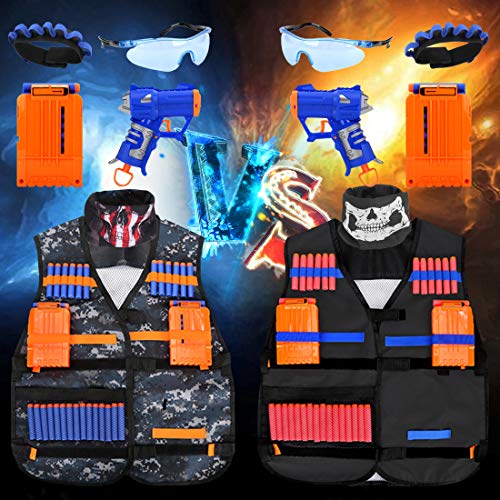 Kids tactical vest kit 2-pack for nerf guns n-strike elite series