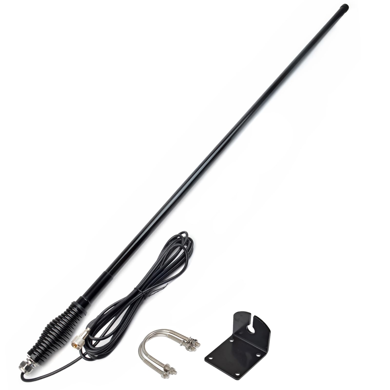 TWAYRDIO Heavy Duty GMRS Mobile Radio Antenna, 6.5dB High Gain Black ...