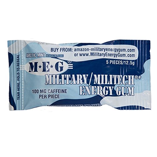 MEG - Military Energy Gum | 100mg of Caffeine Per Piece + Increase ...