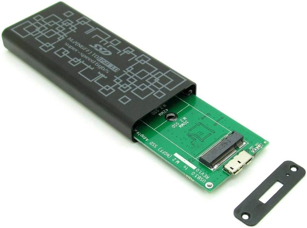 Pxyelec USB 3.0 Micro B Female to Key B Enclosure Case for NGFF M.2 Key ...