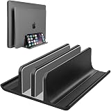 Dual-Slot Adjustable Vertical Laptop Stand Made of Premium ABS Plastic ...