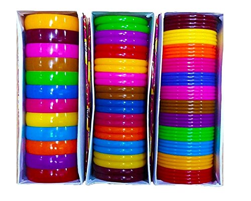 Buy thread trends Multicolour Plastic Bangle for Women at Amazon.in