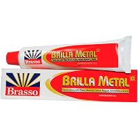 Crema pulidora multiusos Metal Bril, 150Gr. Para uso en: Metales, faros ...