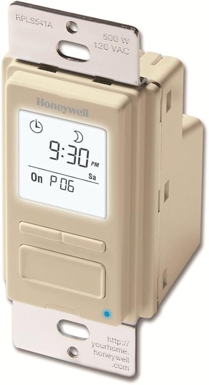 Honeywell RPLS541A1001/U EconoSWITCH 7-Day Programmable Timer for ...