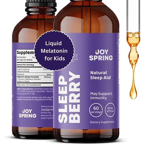 SleepBerry Liquid Melatonin for Kids - Natural Sleep Aid with ...