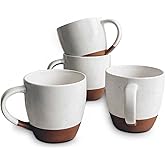 Amazon.com: Mora Ceramics 12oz Coffee Mug Set of 4 - Ceramic Tea Cups ...